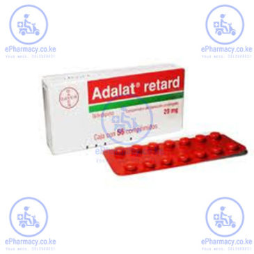 ADALAT RETARD 20mg | NIFEDIPINE 20mg - 60 TABLETS - ePharmacy Kenya