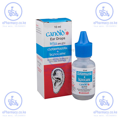 CANDID EAR DROPS | CLOTRIMAZOLE | LIGNOCAINE - 20gms - ePharmacy Kenya