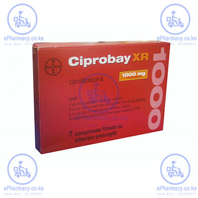 CIPROBAY XR 1000mg | MODIFIED RELEASE CIPROFLOXACIN - 7 TABS ...