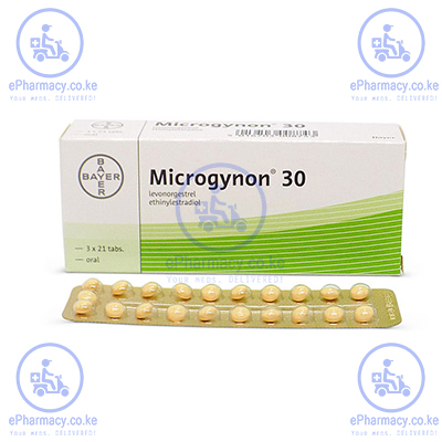 MICROGYNON 30 (DAILY ORAL CONTRACEPTIVE TABLETS) - 21`S - ePharmacy Kenya