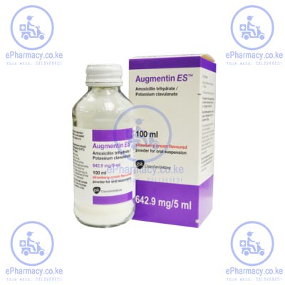 AUGMENTIN ES 642.9mg/5mls |AMOXIL/CLAVULANIC - 100mls - ePharmacy Kenya