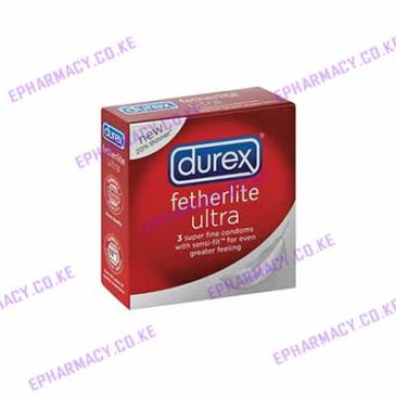 DUREX FETHERLITE ULTRA - 3 CONDOMS - ePharmacy Kenya