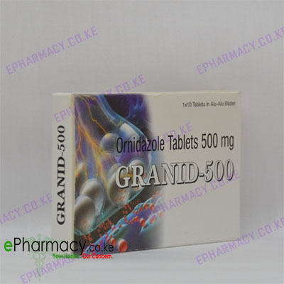 GRANID 500mg | ORNIDAZOLE - 10 TABS - ePharmacy Kenya