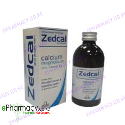ZEDCAL ORAL CALCIUM SUSPENSION 200ML - ePharmacy Kenya
