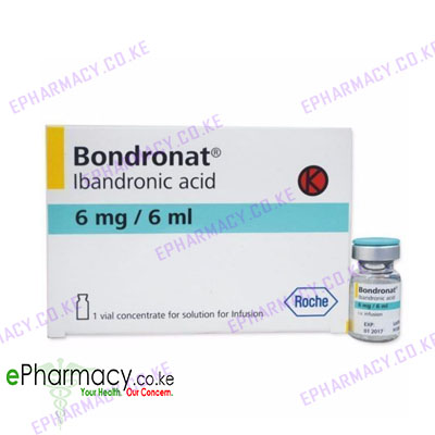 BONDRONAT 6MG/6ML | IBANDRONATE INJECTION - 1 VIAL - ePharmacy Kenya
