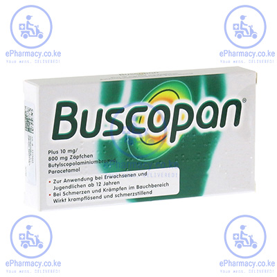 BUSCOPAN PLAIN | HYOSCINE 10mg | PAIN - 20 TABS - ePharmacy Kenya