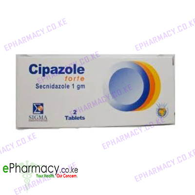 SECNIDAZOLE | CIPAZOLE FORTE 1GM - 2 TABS - ePharmacy Kenya