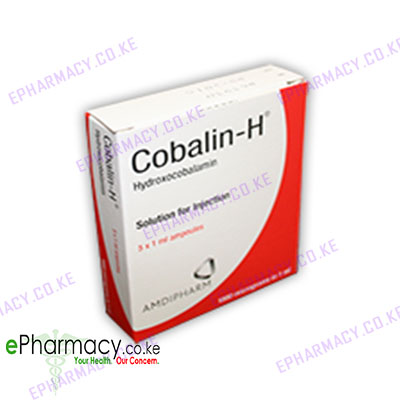 COBALIN-H | PURE VITAMIN B12 | HYDROXYCOBALAMIN - 5 INJECTIONS ...
