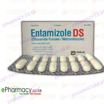 ENTAMIZOLE DS TABS | METRONIDAZOLE 400mg/DILOXANIDE 500mg - 15 TABS ...