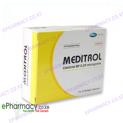 MEDITROL (CALCITROL) 0.25MG TABS 30`S - ePharmacy Kenya