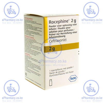 ROCEPHIN 2g | CEFTRIAXONE 2g INJECTION - 1 vial - ePharmacy Kenya