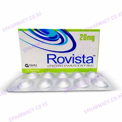 ROVISTA 20MG (ROSUVASTATIN 20MG) - 10 TABLETS - ePharmacy Kenya