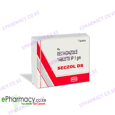 SECNIDAZOLE 1000MG | SECZOL DS - 2 TABS - ePharmacy Kenya