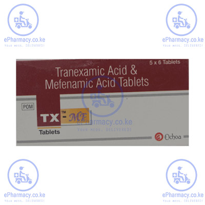 TX-MF 500MG | TRANEXAMIC | MEFENAMIC | PAIN & BLEEDING - 15tabs ...
