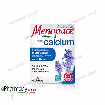 VITABIOTICS MENOPACE CALCIUM - 30 TABELTS - ePharmacy Kenya