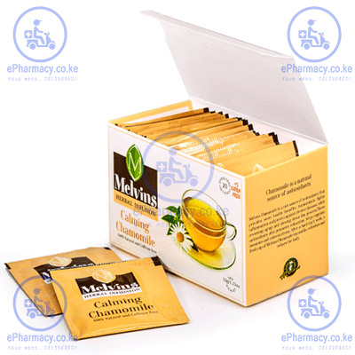 Melvins Herbal and Fruit Infusions | CALMING CHAMOMILE - 25 TEA BAGS ...