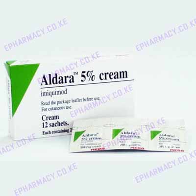 ALDARA 5% CREAM (IMIQUIMOD) 250mg SACHETS - 1 SACHET - ePharmacy Kenya