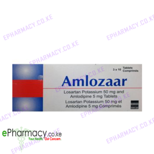 AMLOZAAR H (LOSARTAN 50mg/AMLODIPINE 5mg/HCTZ 12.5mg) - 30 TABS ...