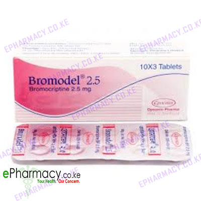 BROMODEL 2.5 (BROMOCRIPTINE 2.5MG) - 30 TABS - ePharmacy Kenya