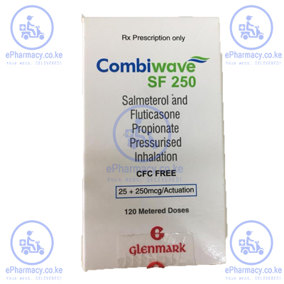 COMBIWAVE SF 250 INHALER (SALMETEROL 25mcg/FLUTICASONE 250mcg) - 120 ...