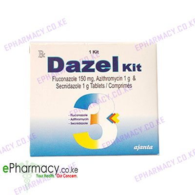 DAZEL KIT | azithromycin | fluconazole |secnidazole combi kit ...