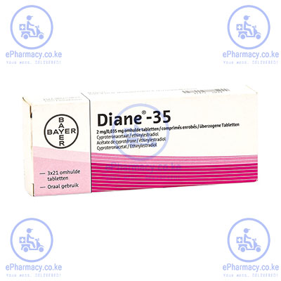DIANE 35 (DAILY ORAL CONTRACEPTIVE TABLETS) - 21`S - ePharmacy Kenya