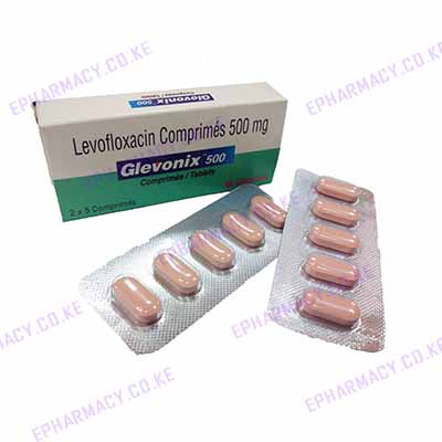 GLEVONIX 500MG (LEVOFLOXACIN 500MG) - 10 TABLETS - ePharmacy Kenya