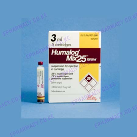 HUMALOG MIX 25/75 INSULIN CARTRIDGE 3MLS - 1 CARTRIDGE - ePharmacy Kenya