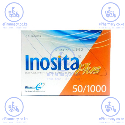 INOSITA PLUS 50/1000 (SITAGLIPTIN 50MG/METFORMIN 1000MG) - 14's ...