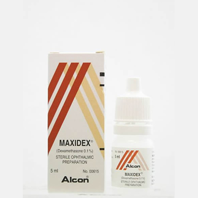 MAXIDEX (Dexamethasone 0.1%) EYE DROPS 5ML - ePharmacy Kenya