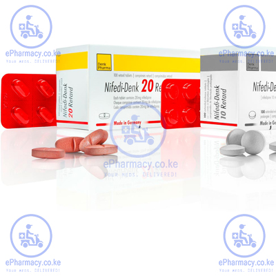 NIFEDI-DENK 20MG (Nifedipine 20mg) - 100 tablets - ePharmacy Kenya