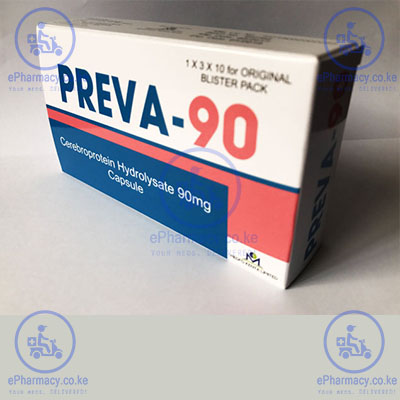PREVA 90 (CEREBROPROTEIN 90MG) BRAIN NUTRITIONAL - 30 CAPS - ePharmacy ...