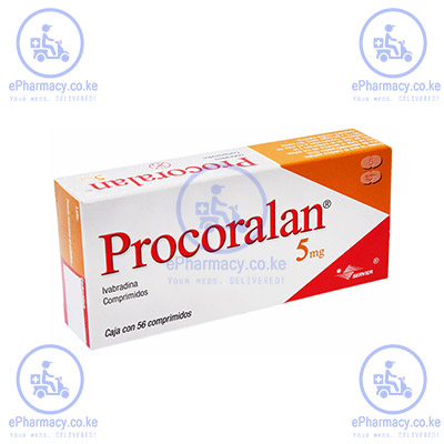 PROCORALAN 5mg | IVABRADINE - 28 tabs - ePharmacy Kenya
