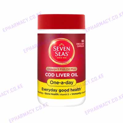 SEVEN SEAS ONE-A-DAY OMEGA 3/COD LIVER CAPSULES 60`S - ePharmacy Kenya