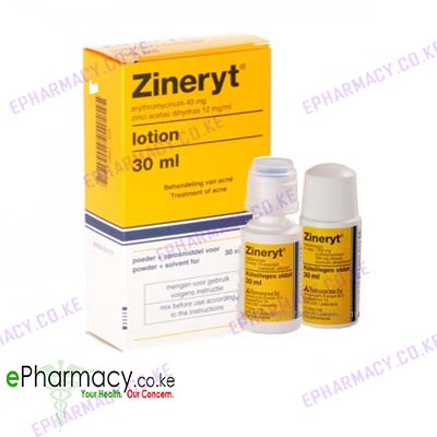 ZINERYT ACNE LOTION (ERYTHROMYCIN 40%) - 30MLS - ePharmacy Kenya