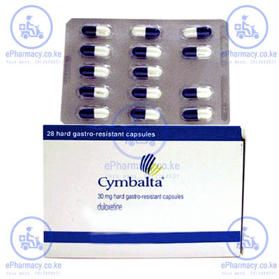 CYMBALTA 30MG | DULOXETINE - 28 CAPS - ePharmacy Kenya