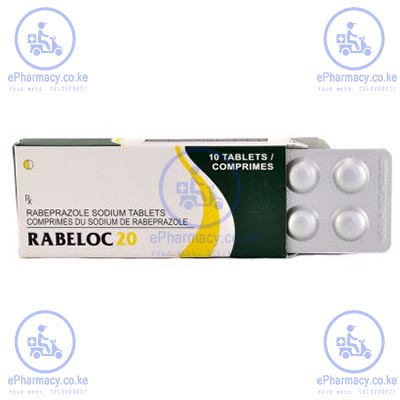 RABELOC 20MG | RABEPRAZOLE KENYA - 10 TABS - ePharmacy Kenya