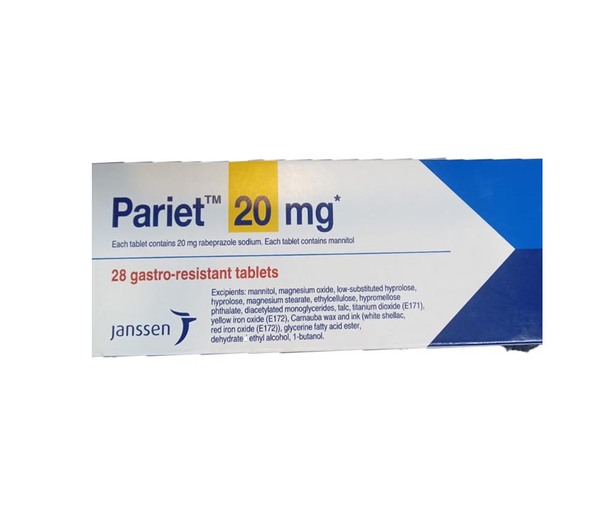 PARIET RABEPRAZOLE 20MG TABLETS 28'S - ePharmacy Kenya