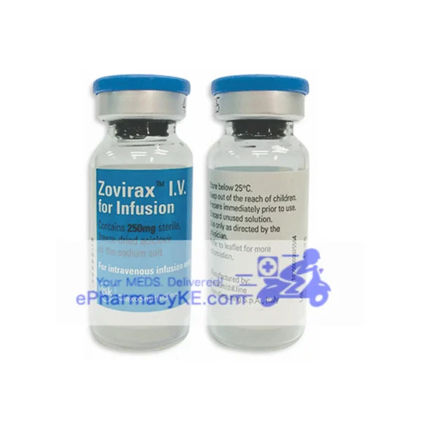 ZOVIRAX INJECTION ACYCLOVIR 250MG - 5 VIALS - ePharmacy Kenya